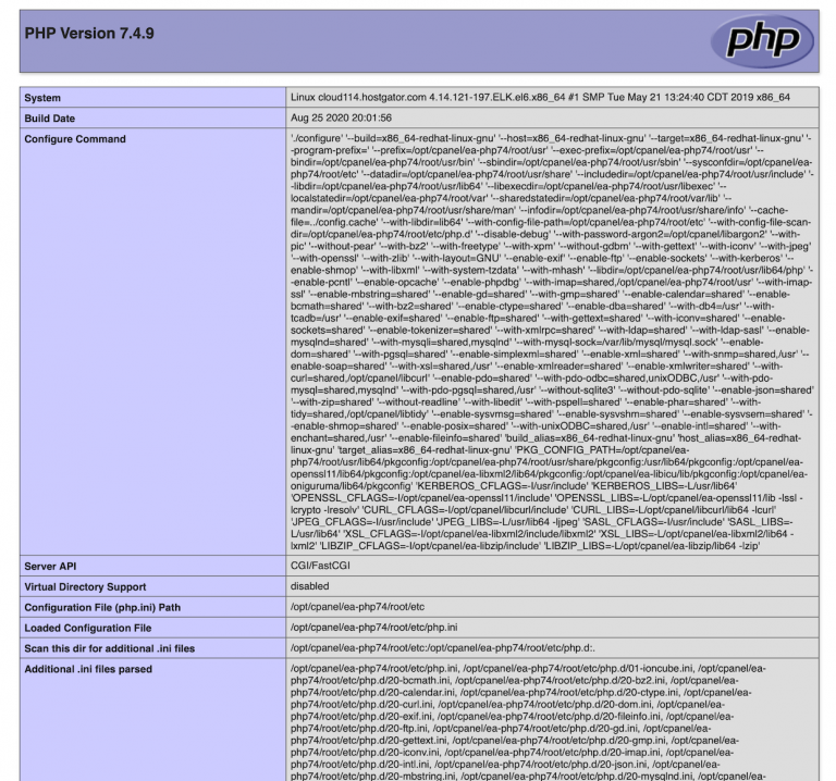 How to create PHPINFO.PHP page? – Betheme Support Center