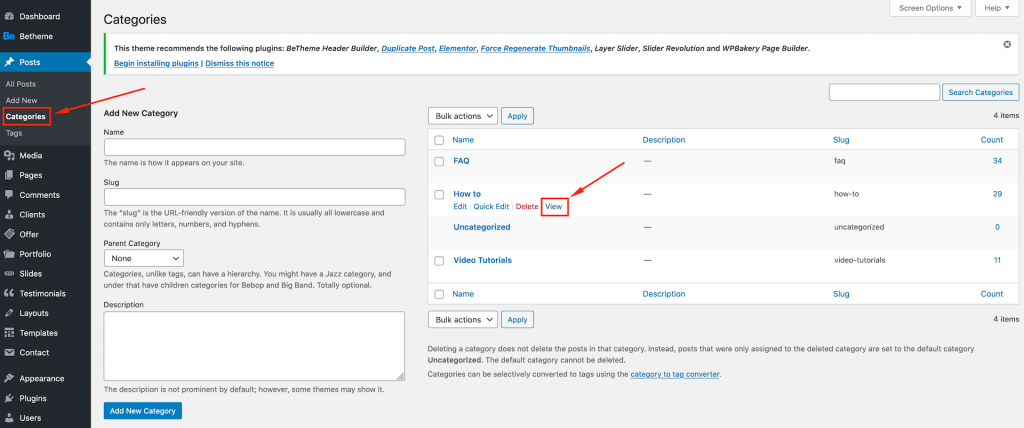 How to display Posts or Portfolio items from a given category ...