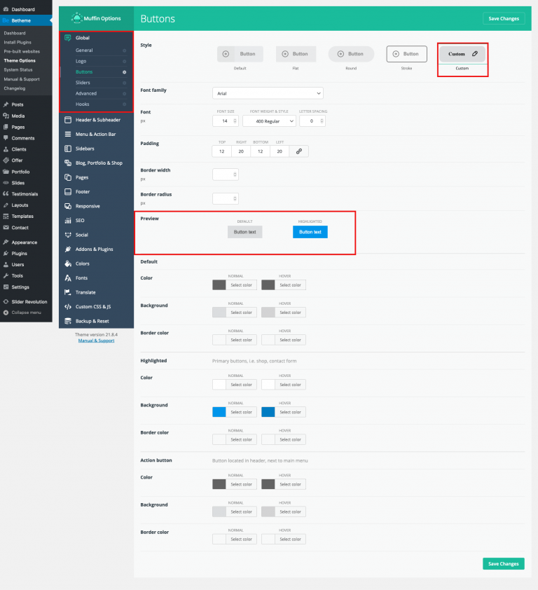 How to use custom buttons? – Betheme Support Center