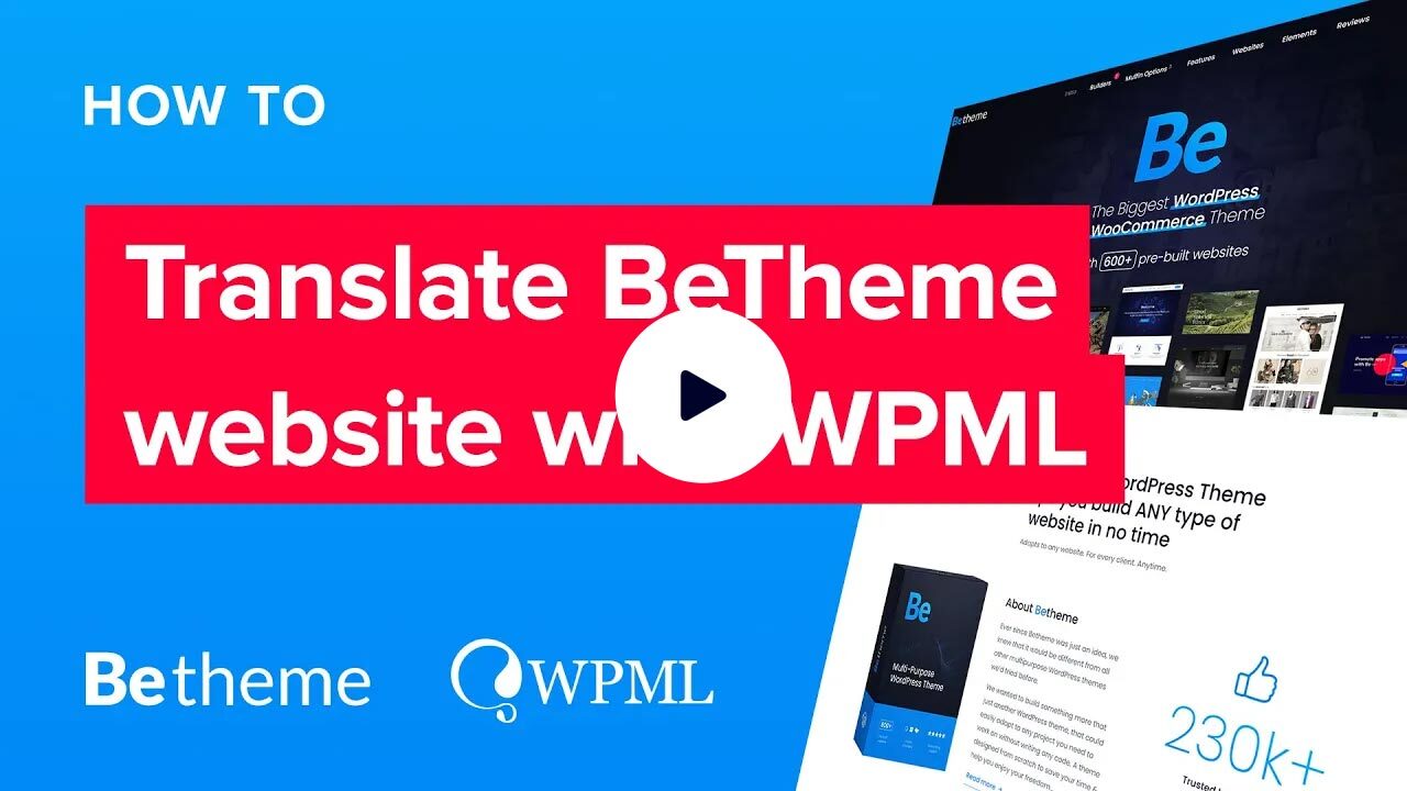 How to quickly translate your website using WPML? – Betheme Support Center