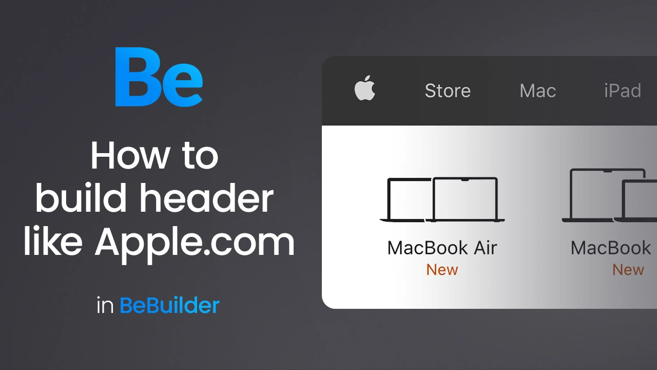 How to build a header like Apple.com? – Betheme Support Center